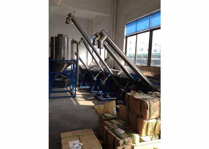 Capacity 800kg/H Plastic Conveyor System Spiral Loader Transmission ...