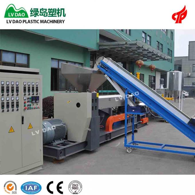 Ldpe Hdpe Scrap Plastic Waste Recycling Machine 300 - 400kg/H Capacity