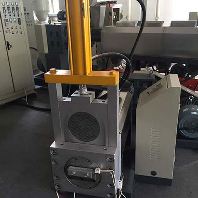 Hydraulic Automatic Screen Changer Extruder Single - Plate Steel Die Head